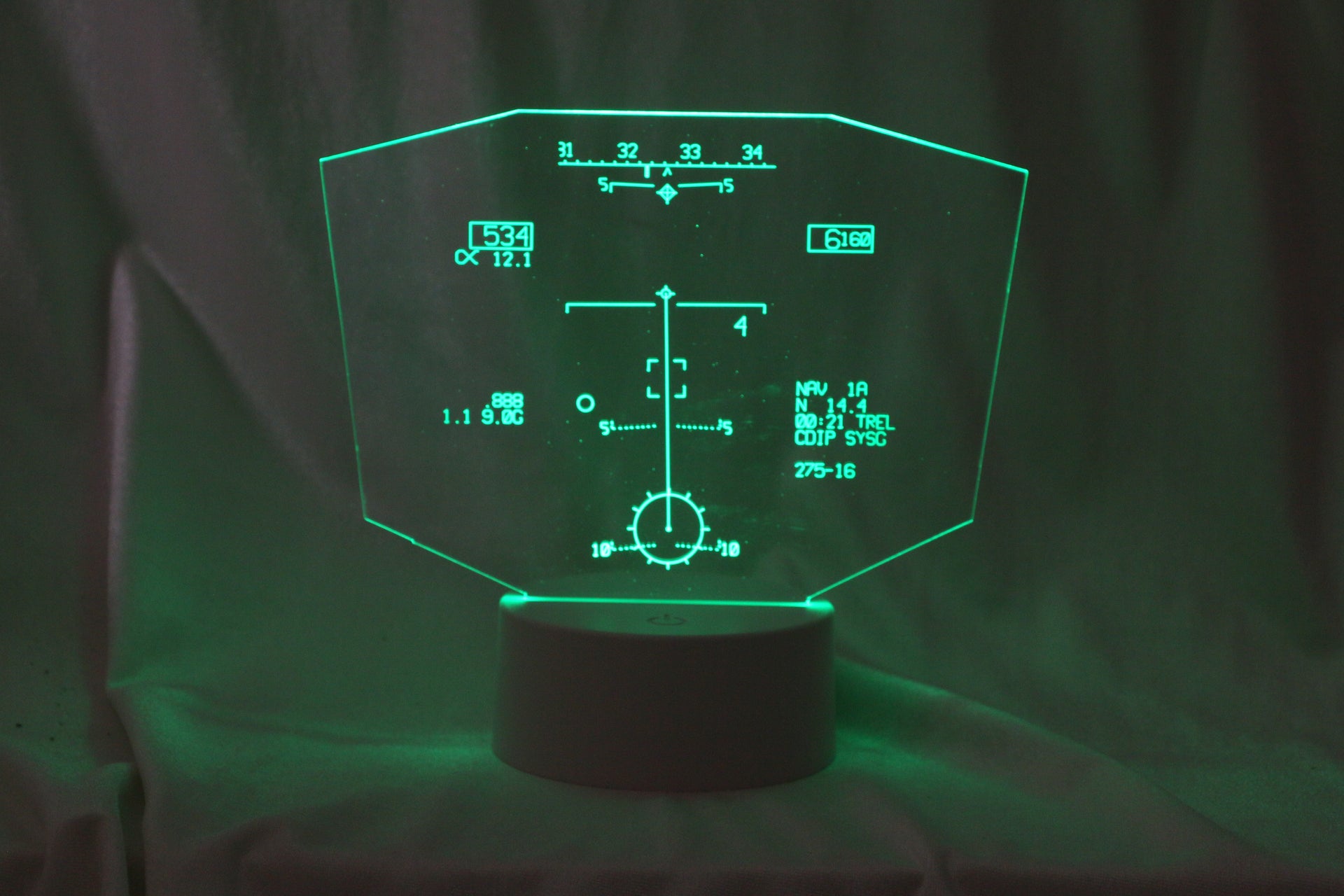 Fighter Jet HUD LED Acrylic Night Light | Aviation Desk Lamp – Lt.Mango ...